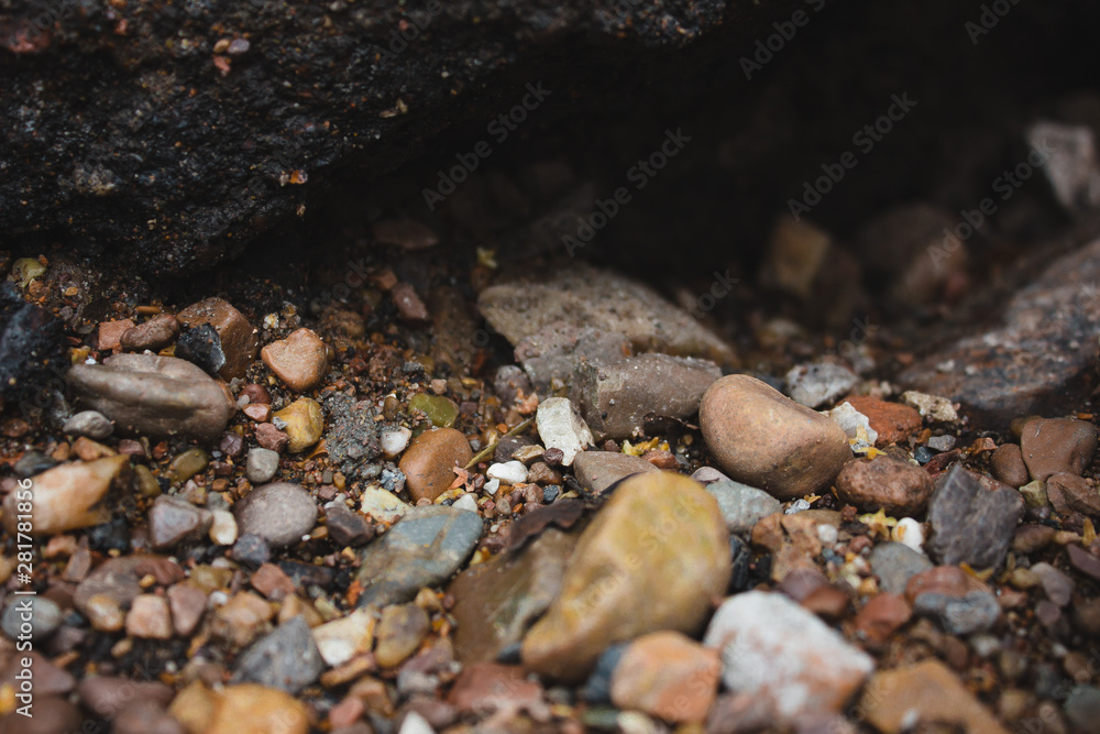 stone nature wet dirt earth asphalt road texture pebble monolith ...