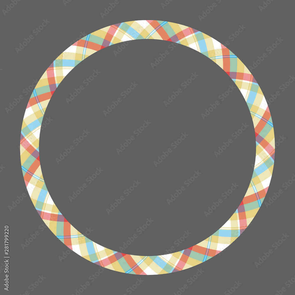 Circle borders and frames vector. Round border pattern geometric ...