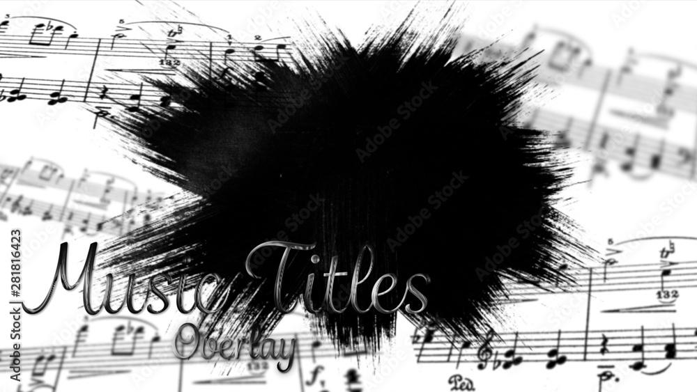Music Titles Overlay Stock Template | Adobe Stock