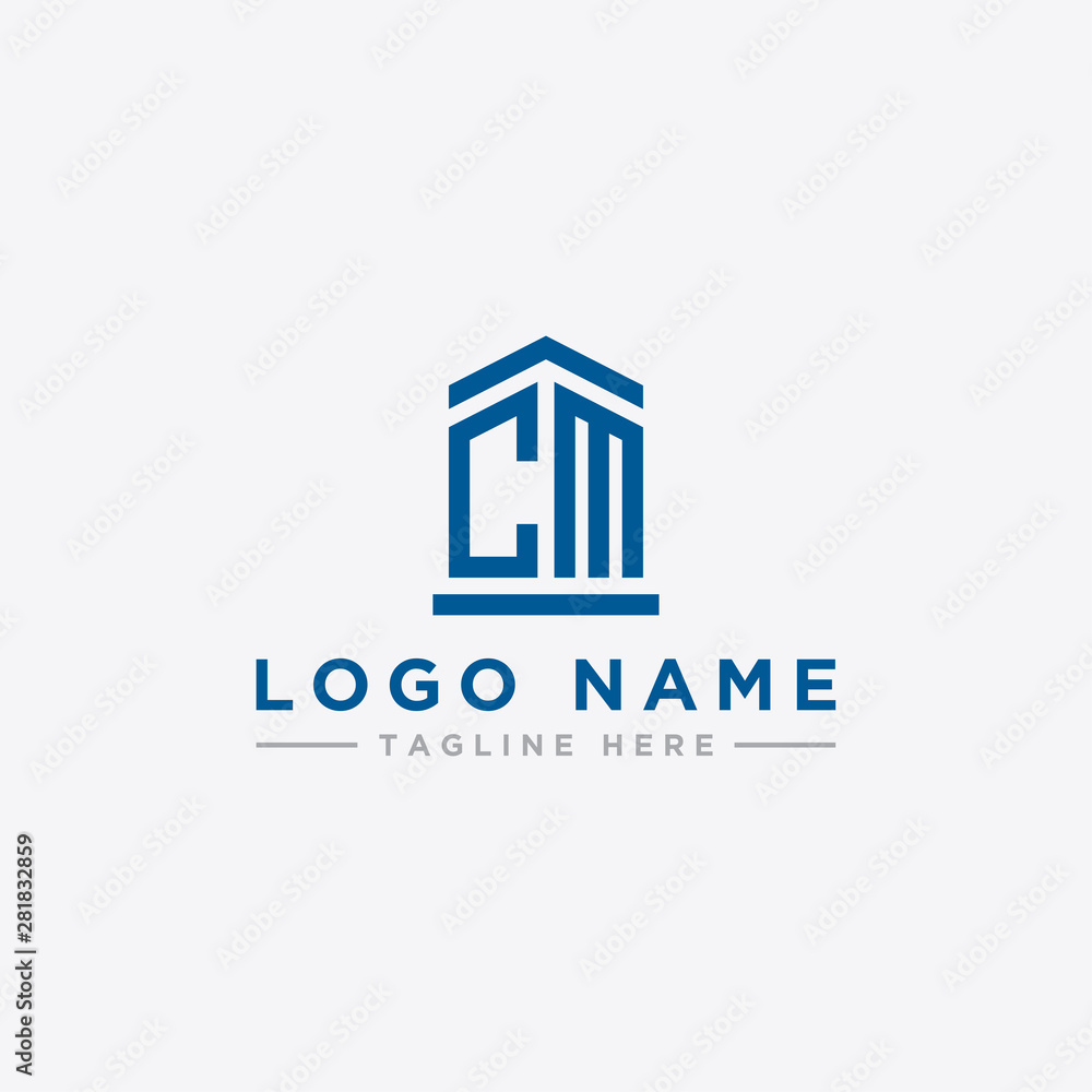 Inspiring company logo design from the initial letters to the CM logo ...
