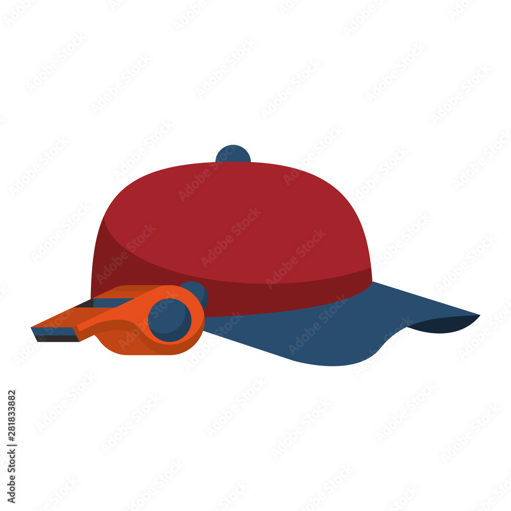 cap sport hat style cartoon Stock Vector | Adobe Stock