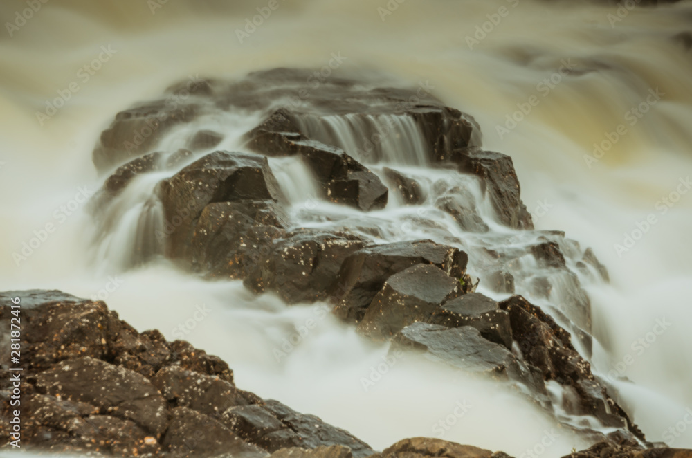 Hønefossen, Hønefoss, wodospad, waterfall w mieście Stock Photo | Adobe ...