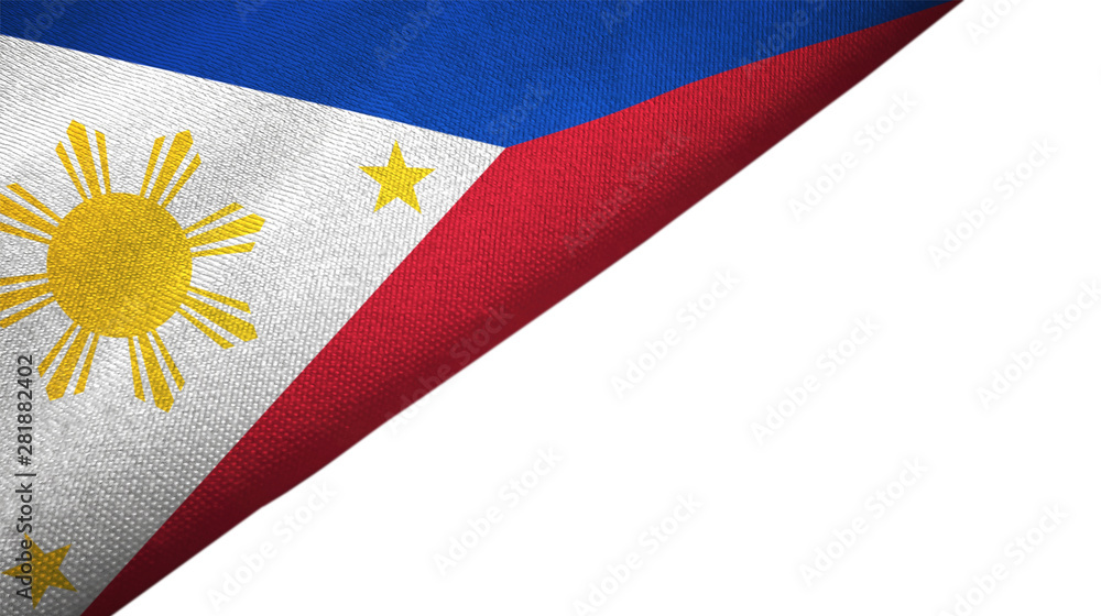 Philippines flag left side with blank copy space Stock Illustration ...