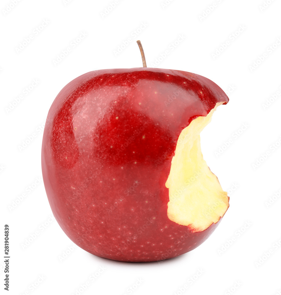 Red Apple With Bite