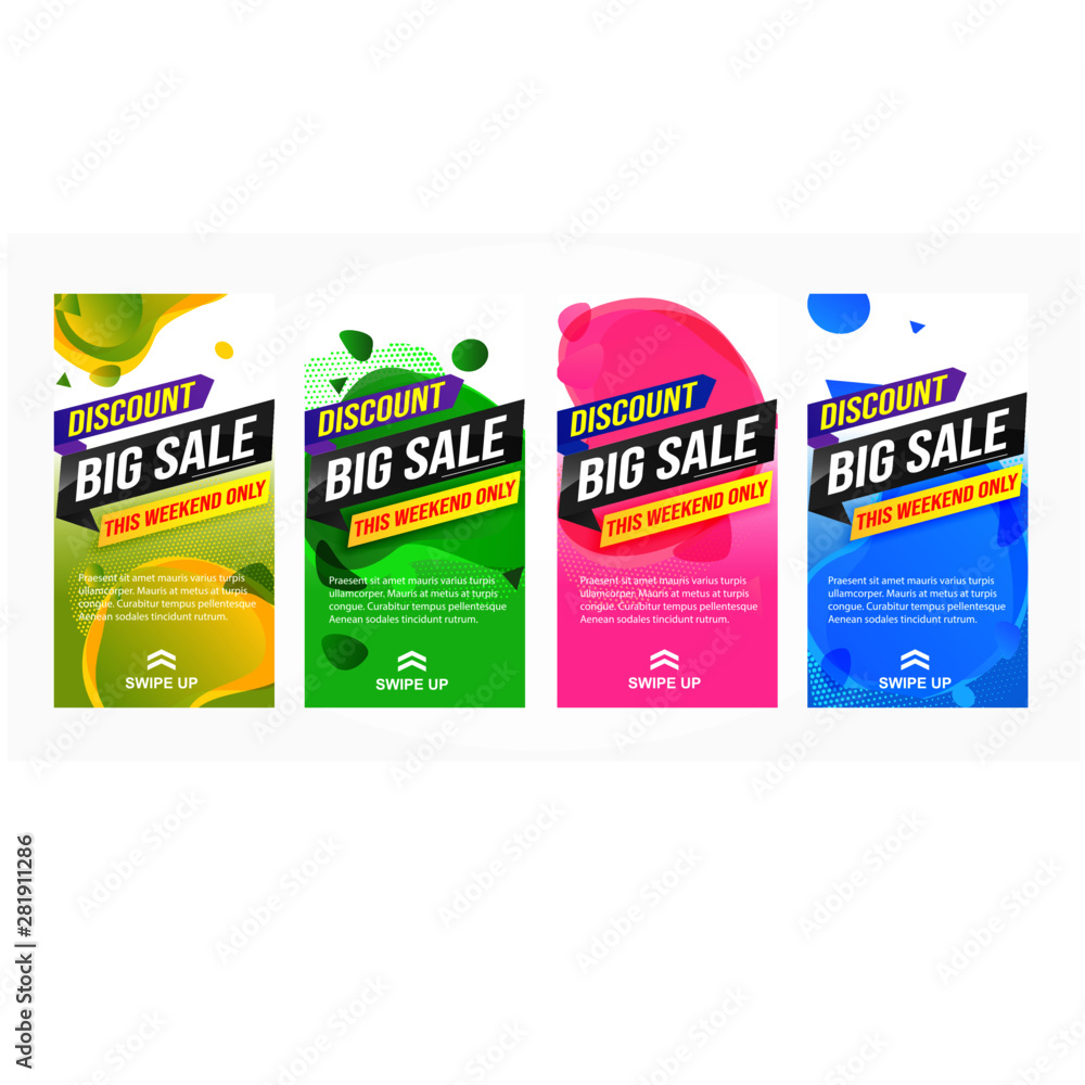 Free sale tag social media. Set banner design template marketing ...