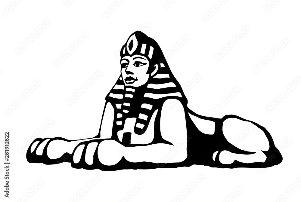 Sphinx Vector Drawing