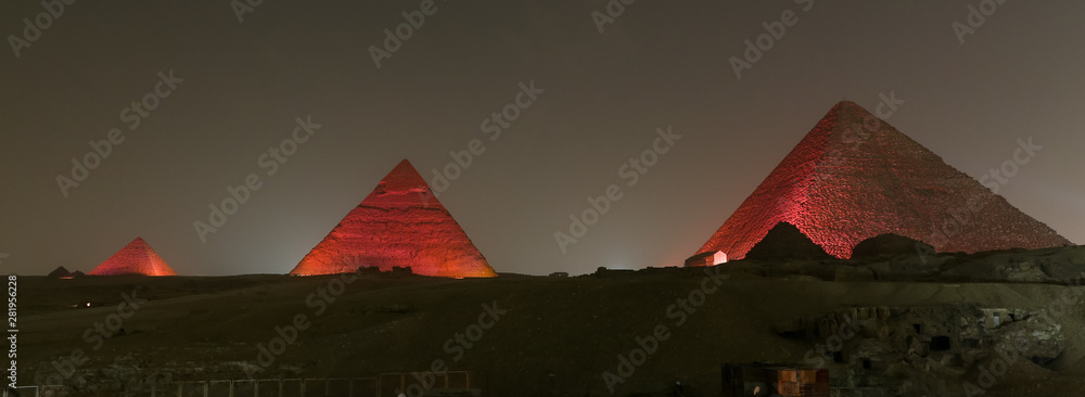 Giza Pyramid Complex in Cairo, Egypt Stock Photo | Adobe Stock