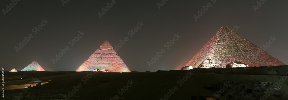 Giza Pyramid Complex in Cairo, Egypt Stock Photo | Adobe Stock
