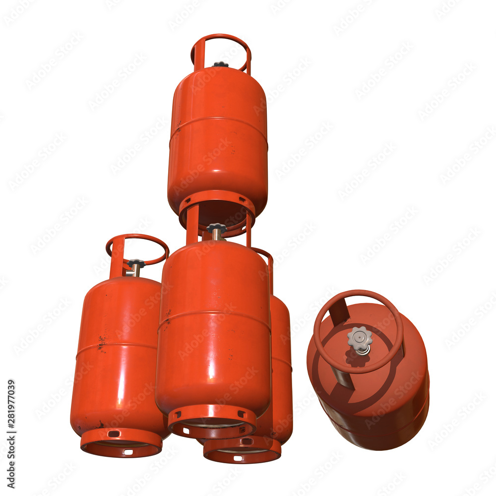 Gas cylinder lpg tank gas-bottle. Propane gas-cylinder balloon ...