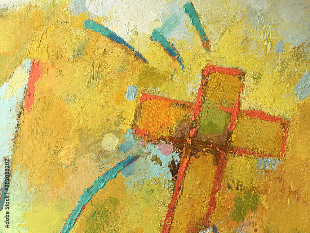 Christian concept in handmade style on the canvas. Illustration of ...