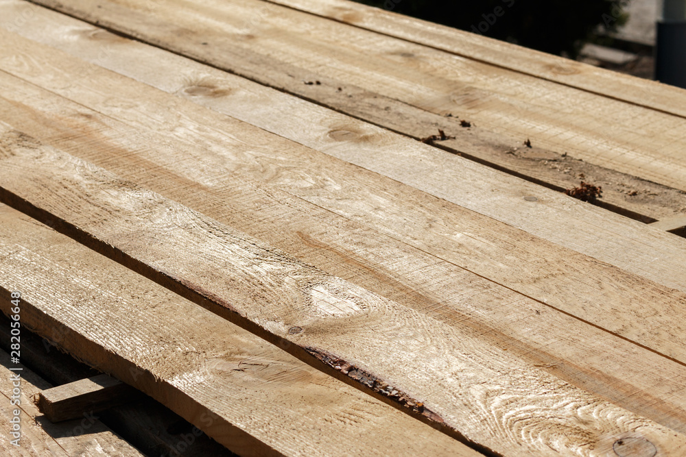 Natural Wood timber construction material for laying the floor ...