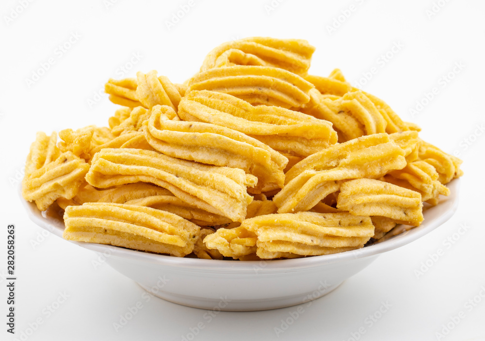 Foto de Indian Traditional Spicy Snack Ghatiya Also Know as Ganthiya ...