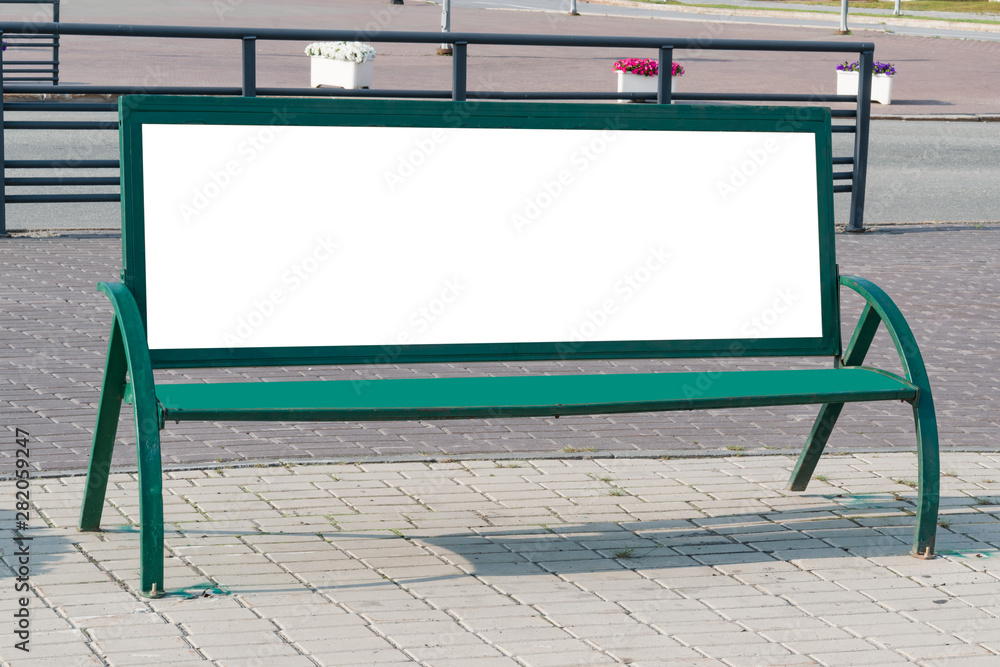 Billboard with blank white copy space for text message or content, mock ...