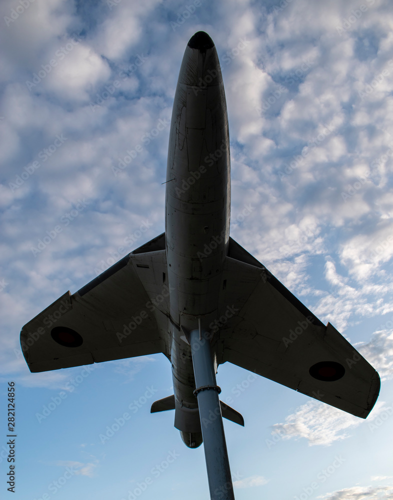 Royal Navy Hawker mark 4 Hunter Gate Guard at Disused RAF Ford ...