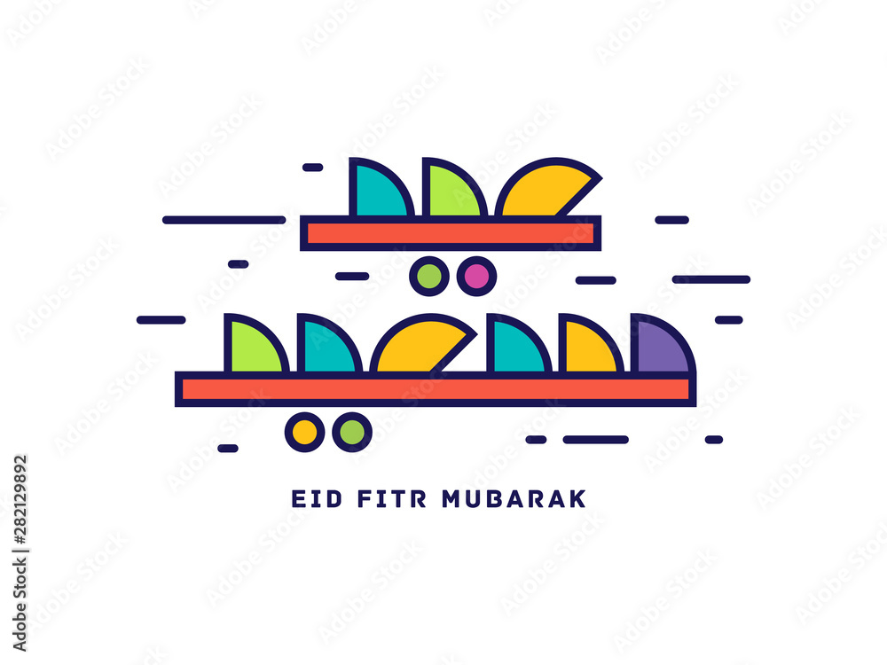 Happy Eid Greeting card with islamic pattern arabic islamic calligraphy ...