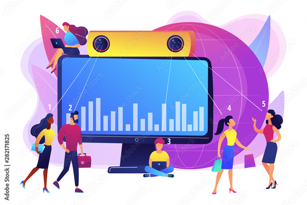 Electronic device for measuring number passageway people. People ...