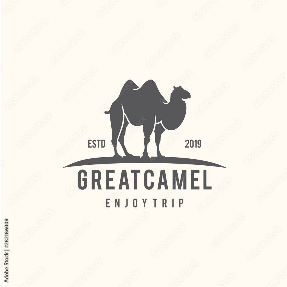 Great Camel Logo Design Template Inspiration - Vector Stock Vector ...