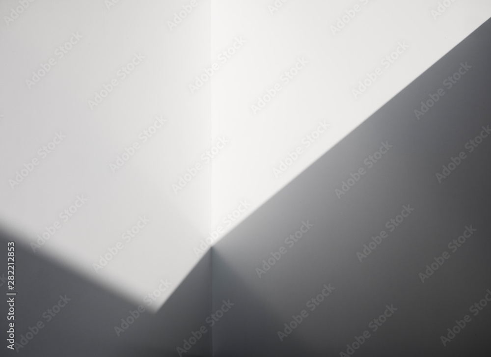 White wall Abstract background lighting shade shadow black and white ...