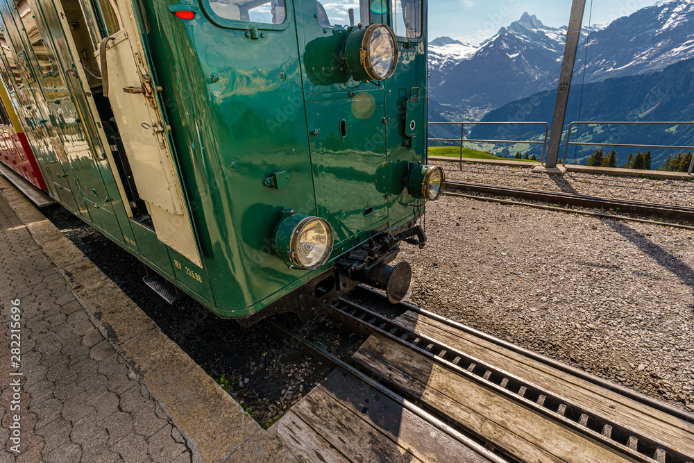 Rack Railway of the Swiss Alps Stock Photo | Adobe Stock