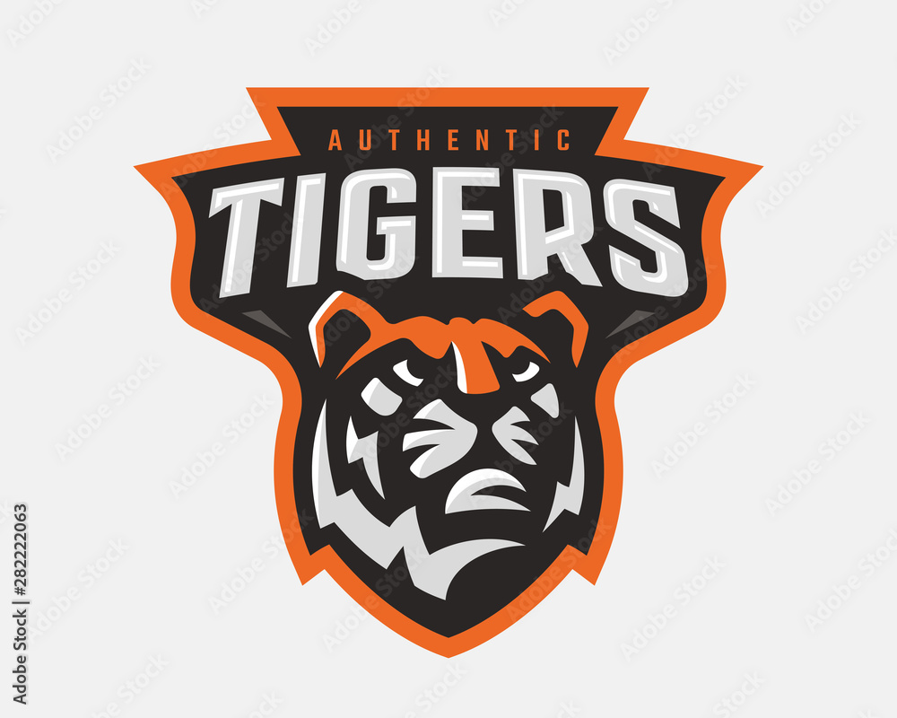 Tiger modern logo. Tiger emblem design template for a sport and eSport ...