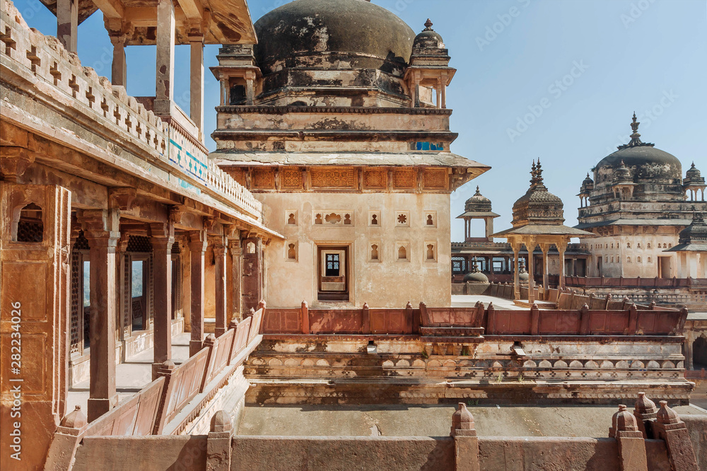 Beautiful arches and towers of the 17th century Citadel of Jahangir ...