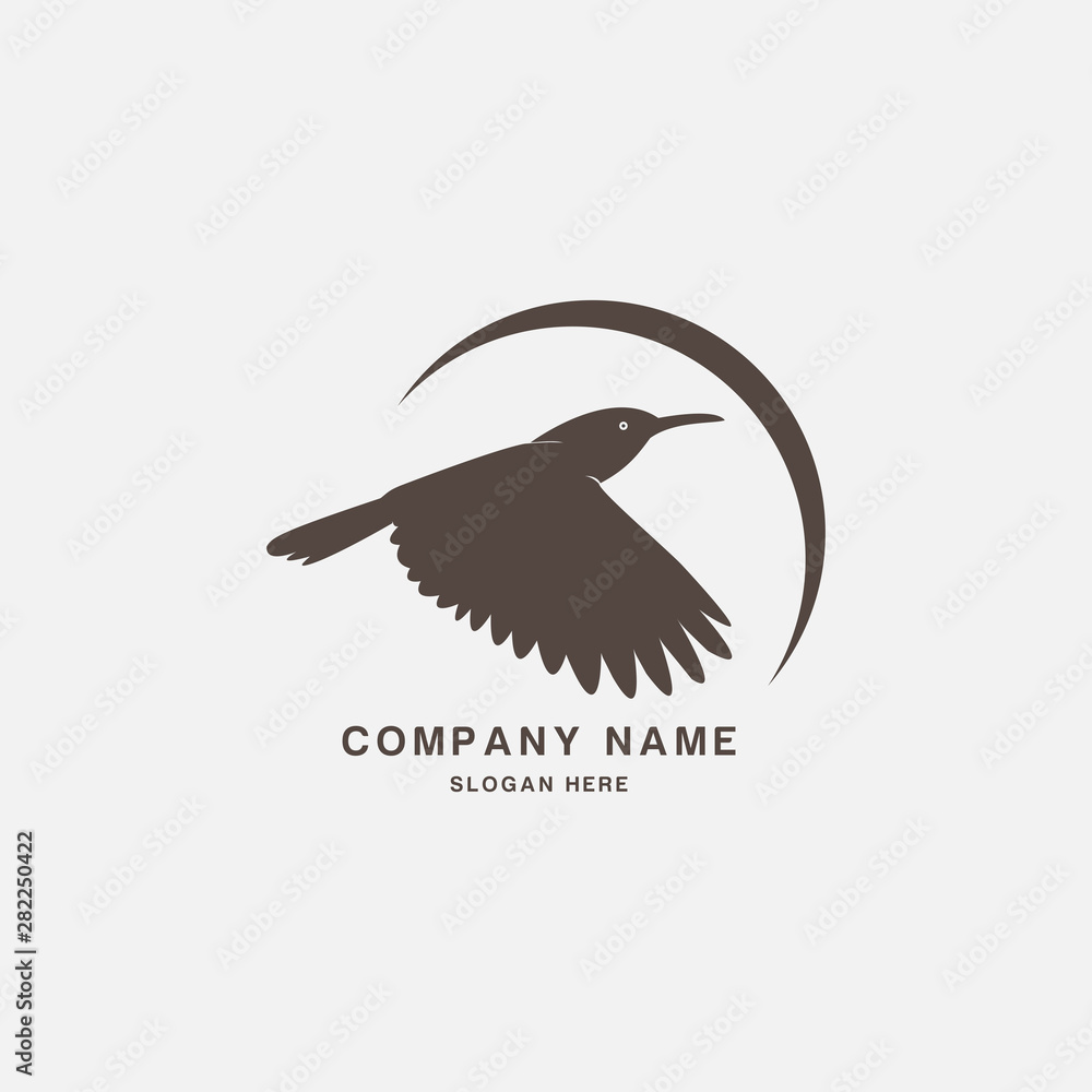 Bird icon logo design vector Stock Vector | Adobe Stock