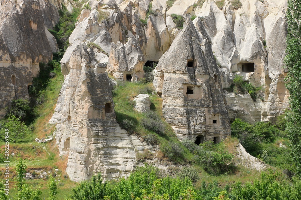 Cappadocia is a region in central Turkey. Magical chimneys in Pashabag ...