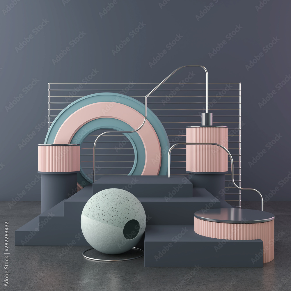 abstract geometric shape background, modern minimalist mockup for ...