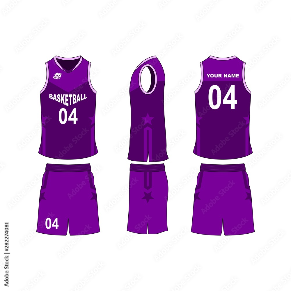 Basketball jersey set template collection. Stock Vector | Adobe Stock
