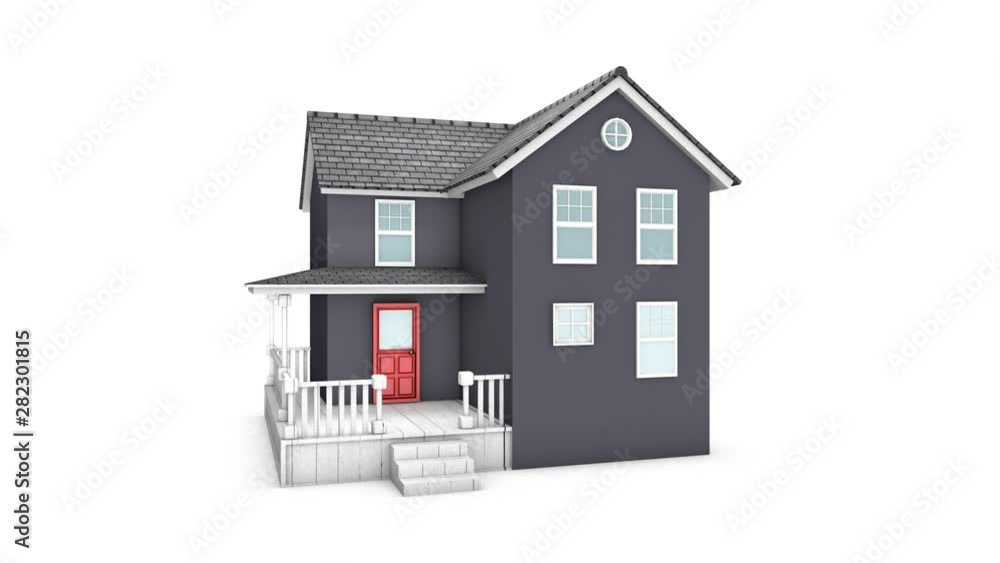 House Before and After Animation. Old Building vs New Home. Fixer Upper ...