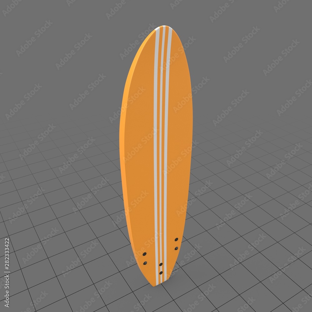 Surfboard Stock 3D asset | Adobe Stock