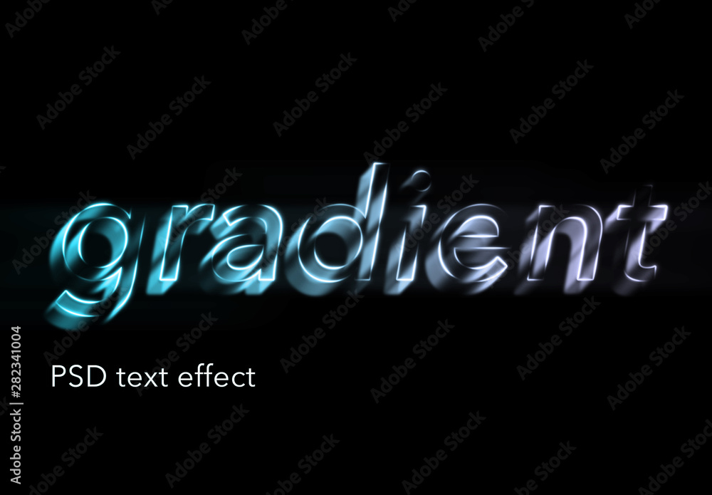 Abstract Gradient Text Effect Stock Template | Adobe Stock