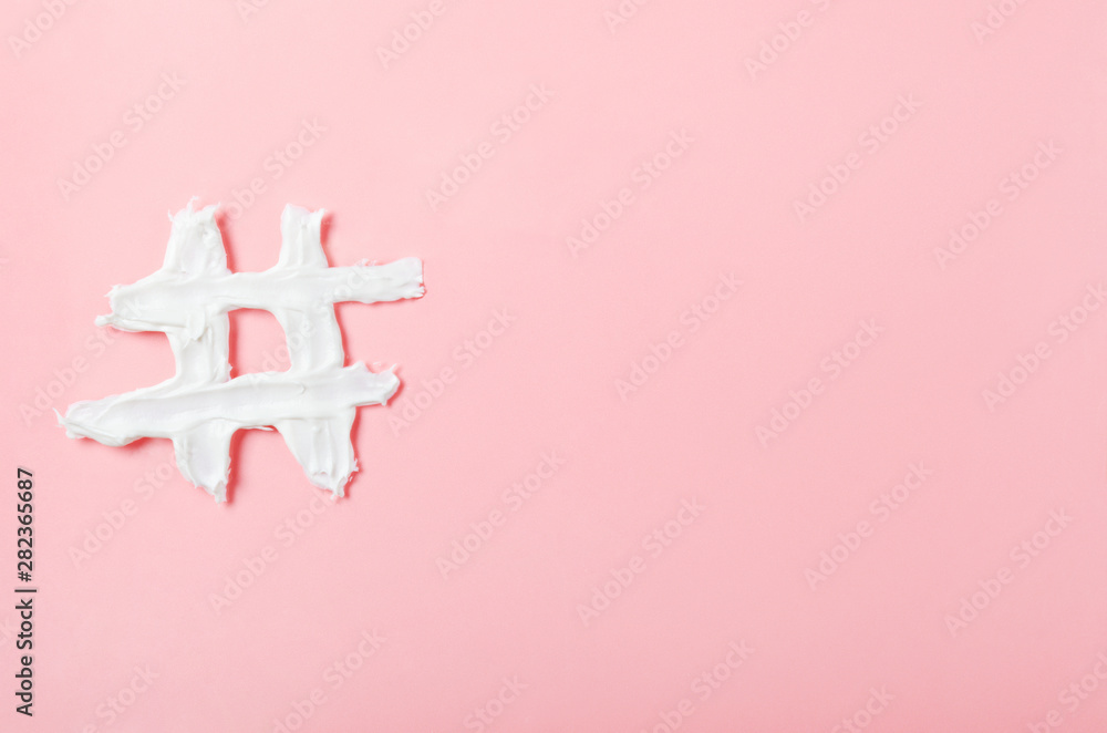 Fancy Pink Hashtag