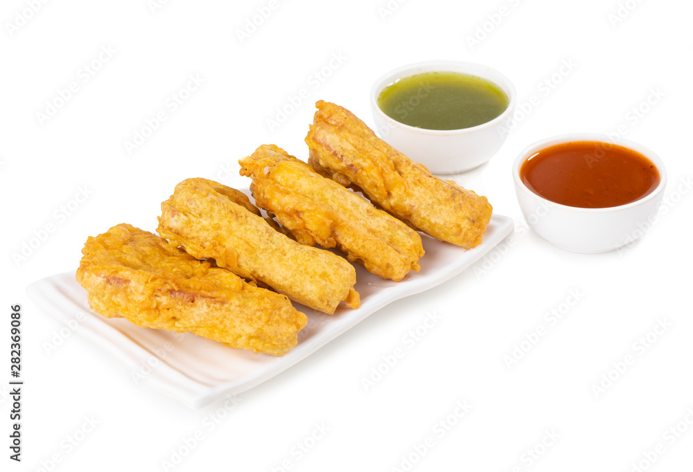 Indian Fried Snack Bread Pakora. It is also known as bread bhaji. A ...