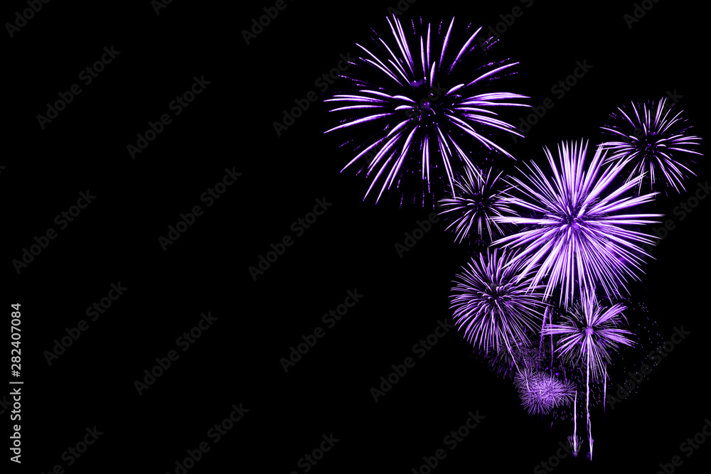 Fireworks Black Background