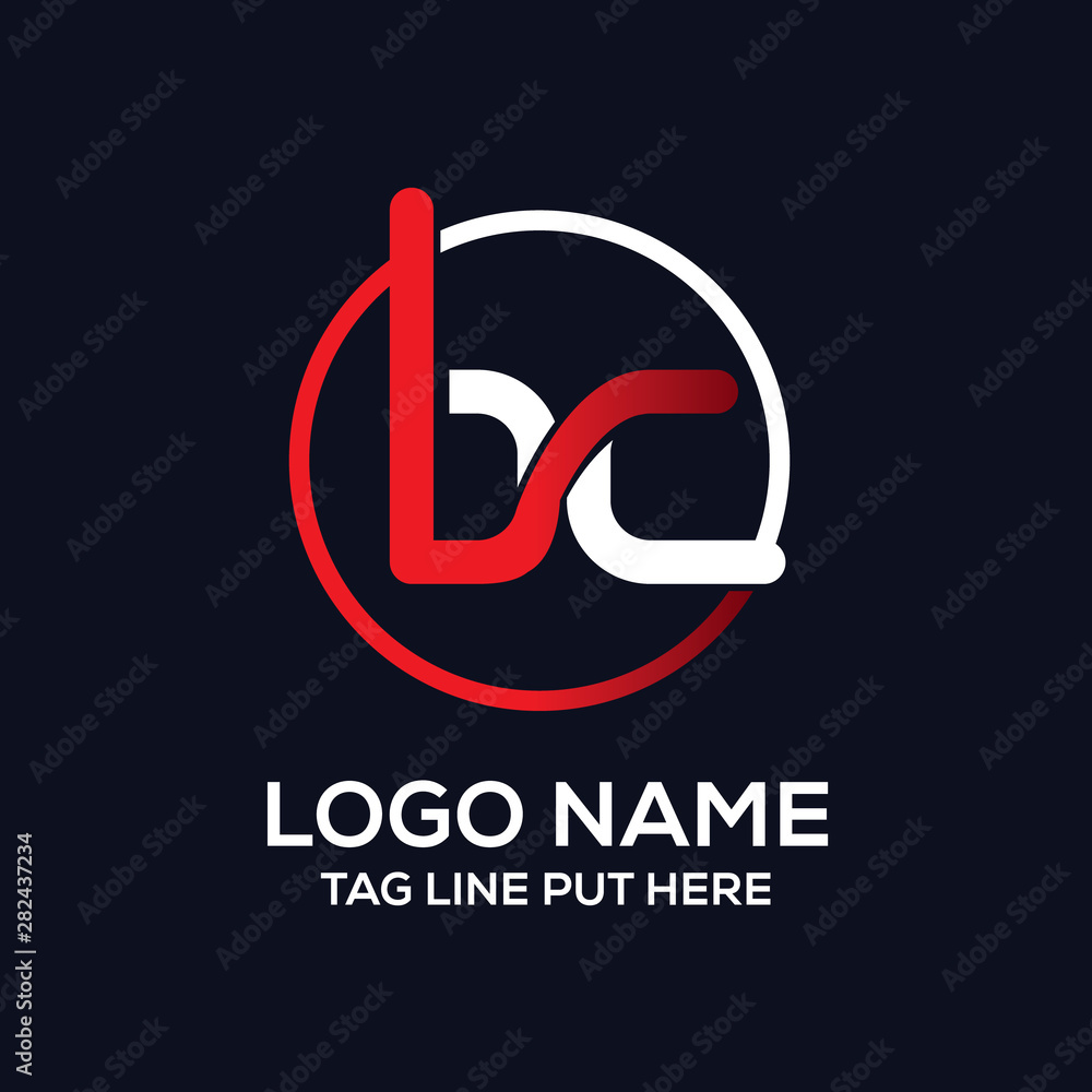 bc letter logo vector design template Stock Vector | Adobe Stock