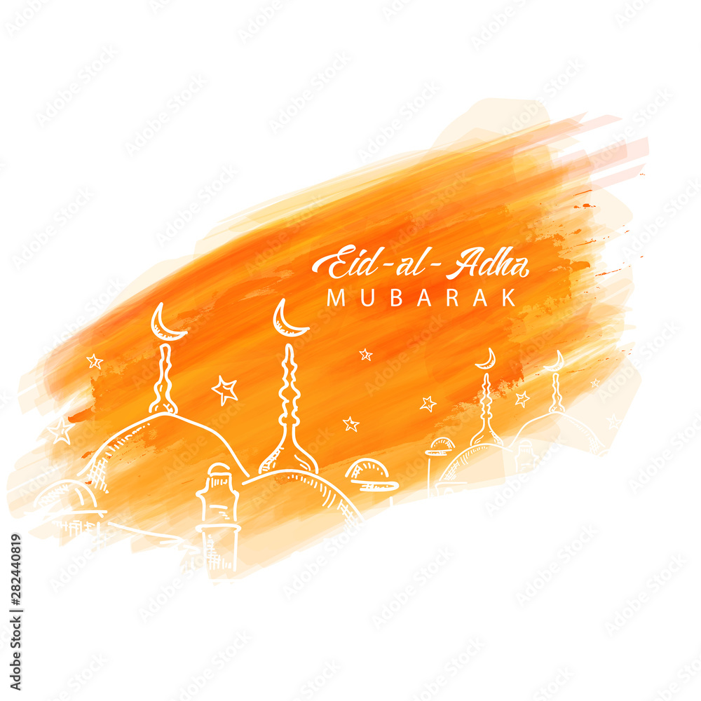 Eid ul-Adha mubarak design on textured background. Kurban Bayrami ...