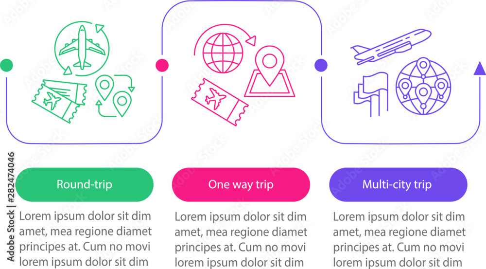 Airline tickets vector infographic template. Travel. Business ...