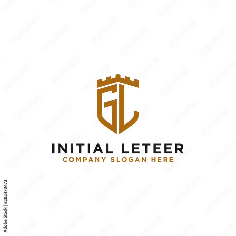 Inspiring company logo design from the initial letters GL logo icon ...