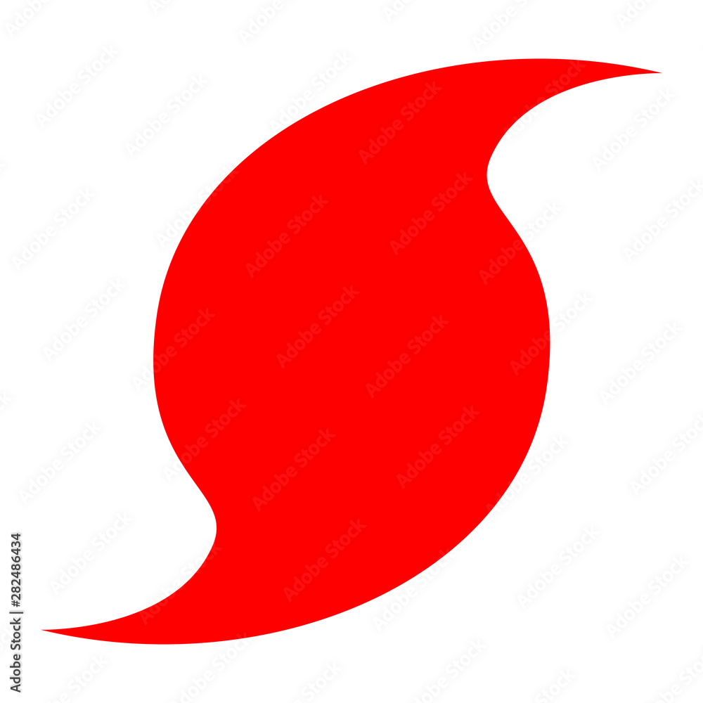 Red hurricane symbol icon Stock Illustration | Adobe Stock