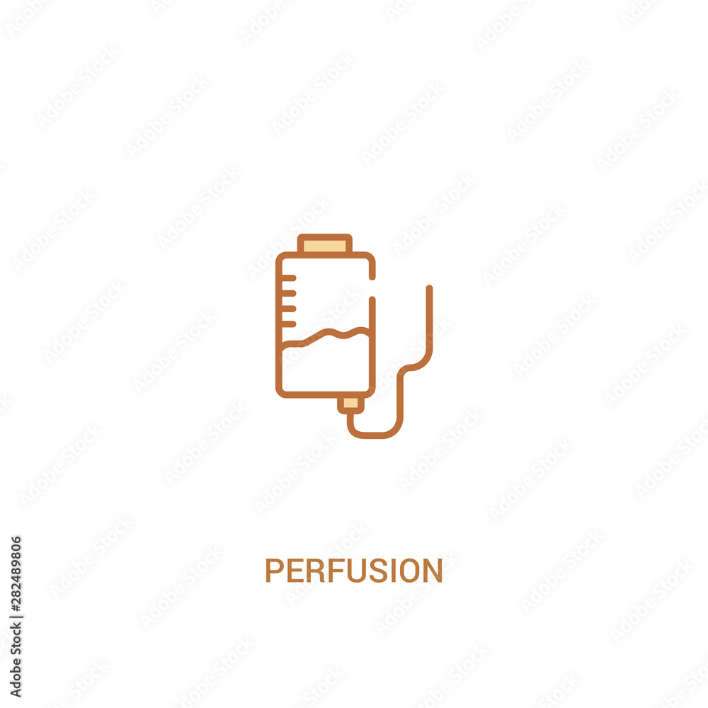 perfusion concept 2 colored icon. simple line element illustration ...