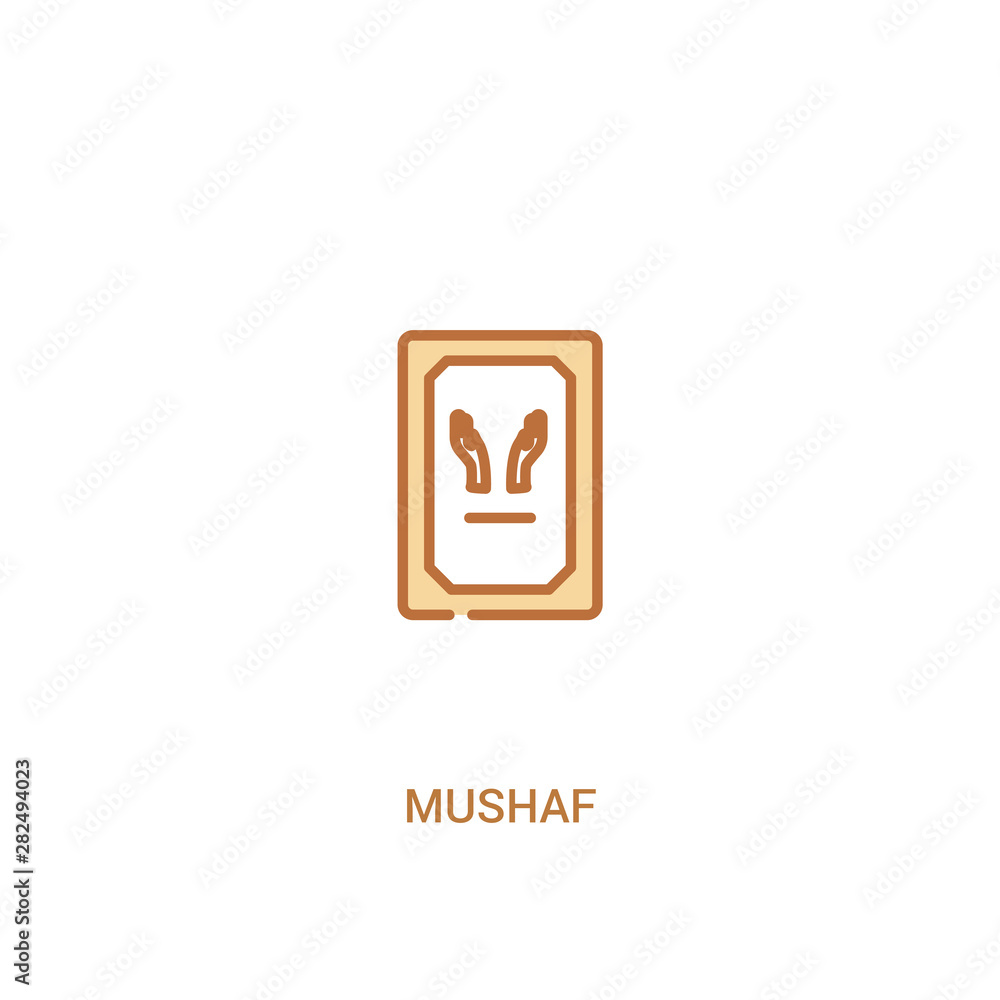 mushaf concept 2 colored icon. simple line element illustration ...