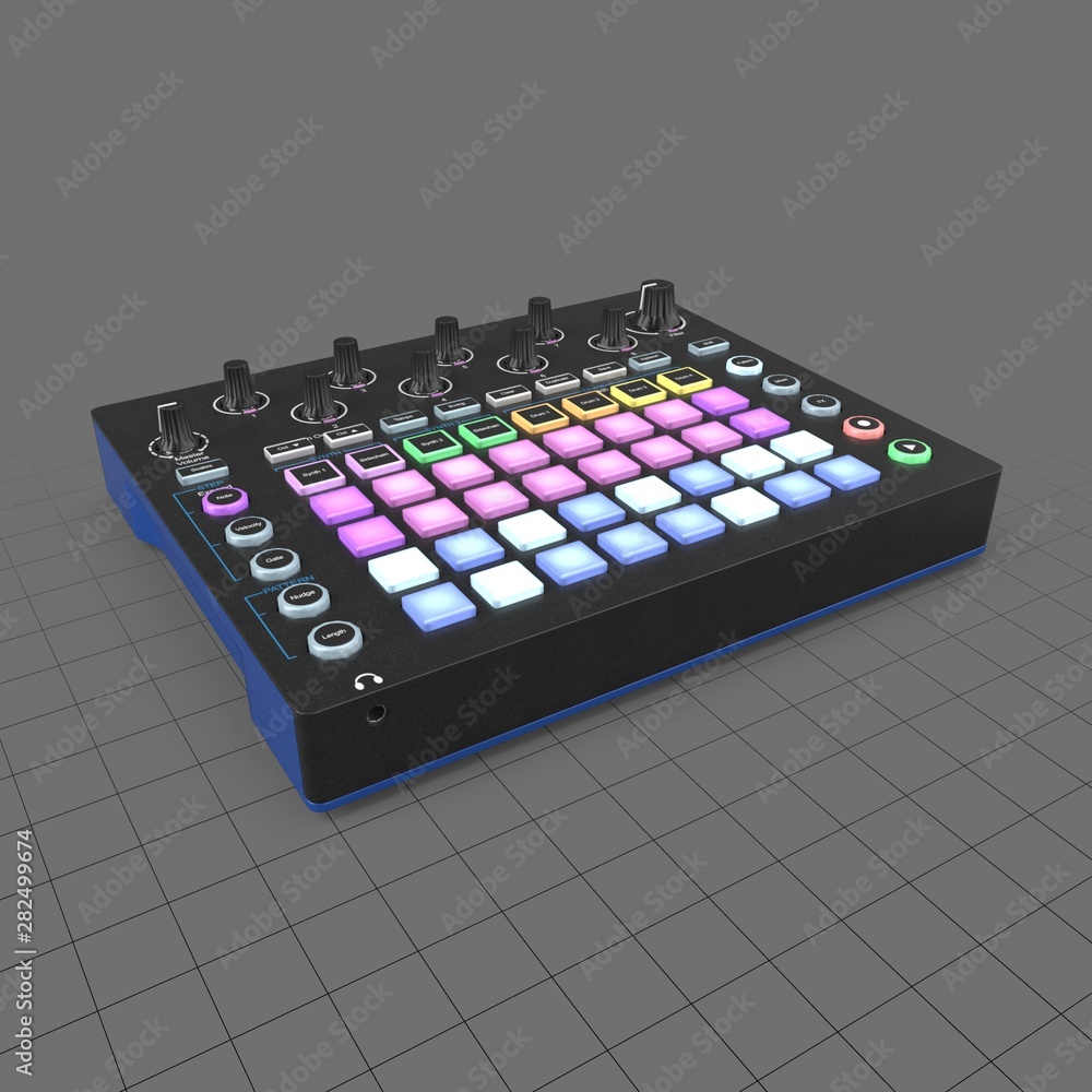 DJ mixer 1 Stock 3D asset | Adobe Stock