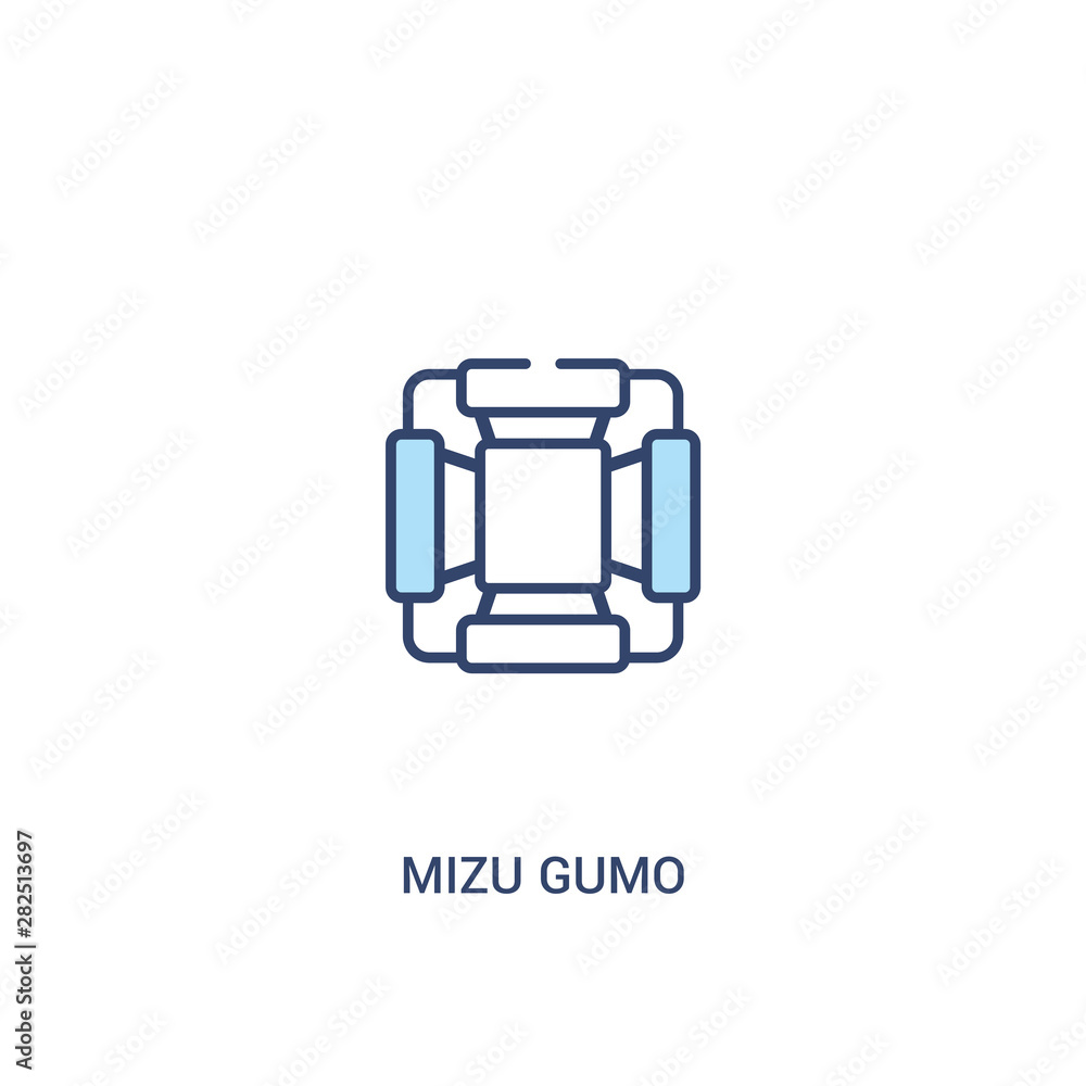 mizu gumo concept 2 colored icon. simple line element illustration ...