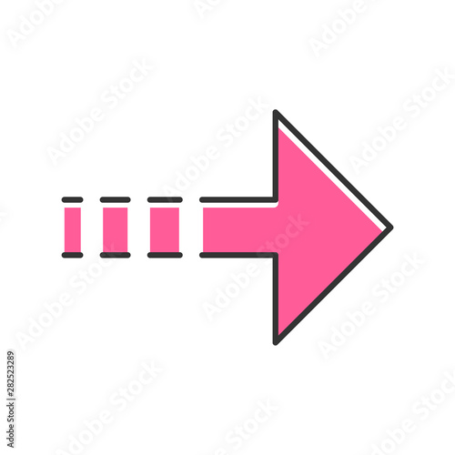 Pink Arrow Pointing Up