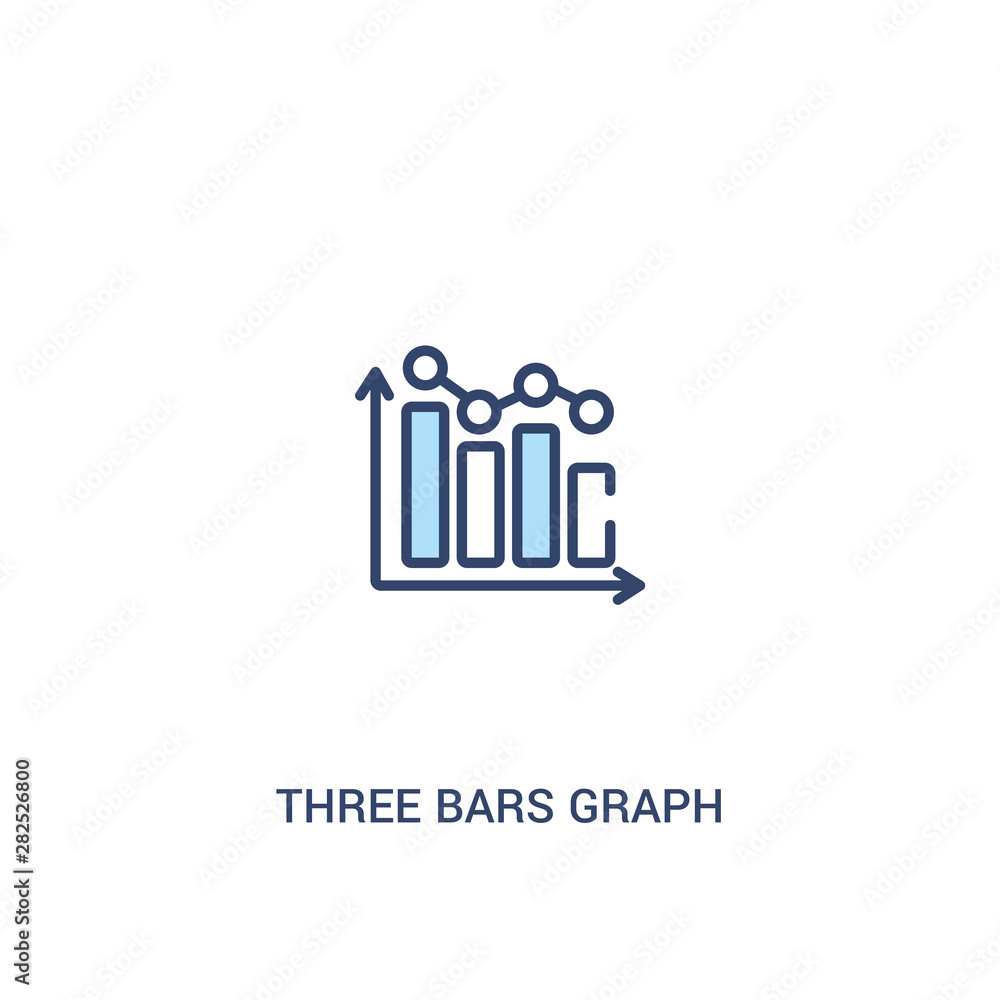 Three Blue Bars Logo