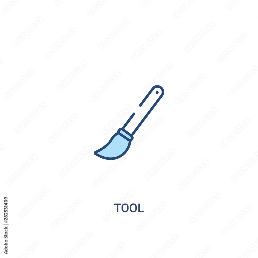 tool concept 2 colored icon. simple line element illustration. outline ...