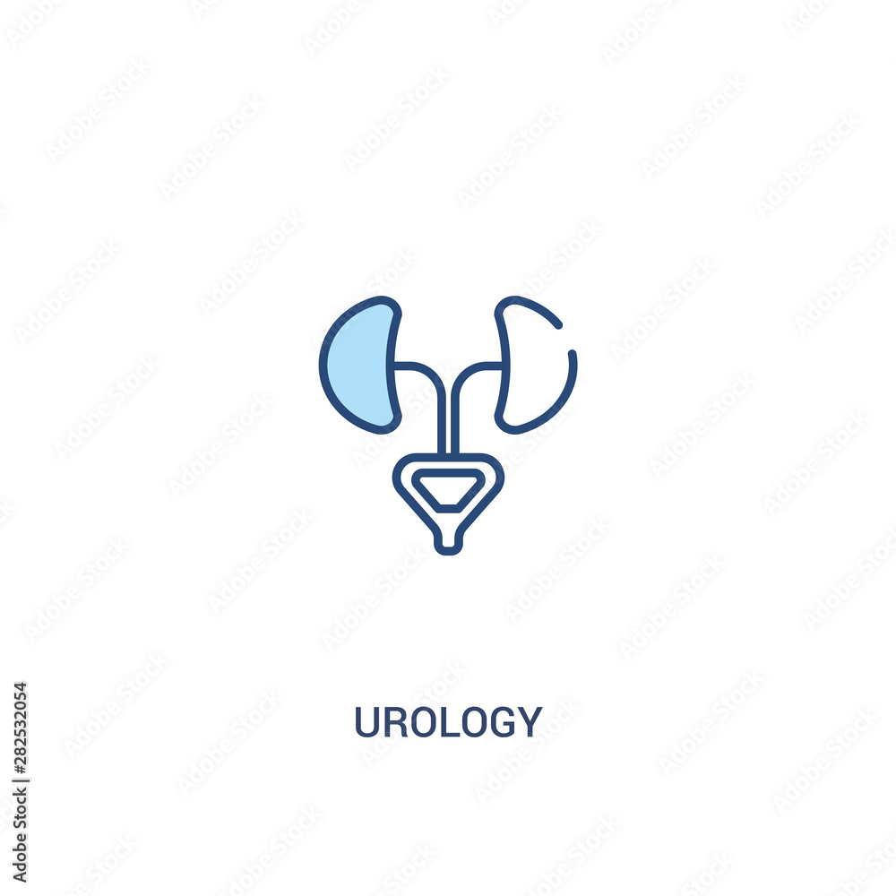 urology concept 2 colored icon. simple line element illustration ...