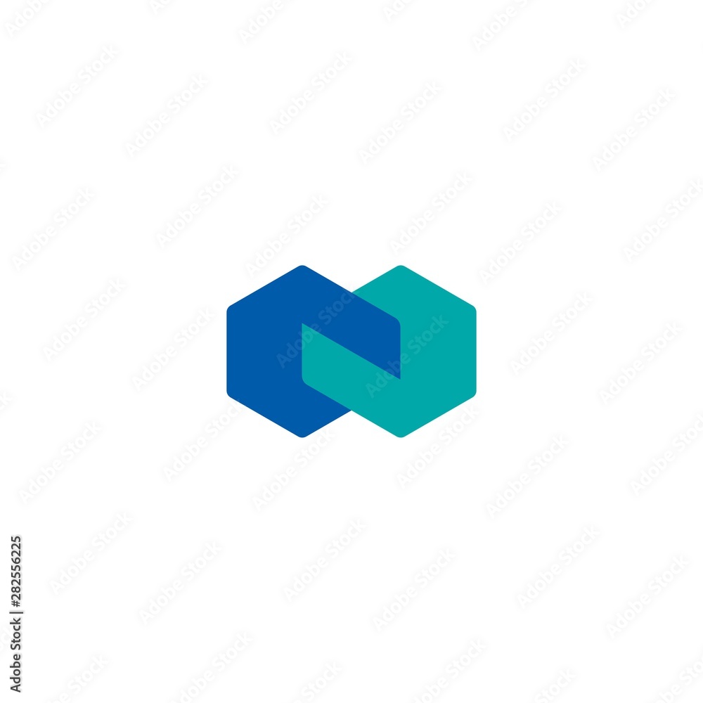 Abstract handshake vector symbol logo. Partners deal icon logotype ...