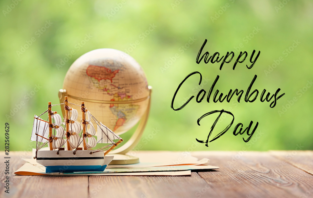 Happy Columbus Day, USA National holiday Concept. Columbus day ...